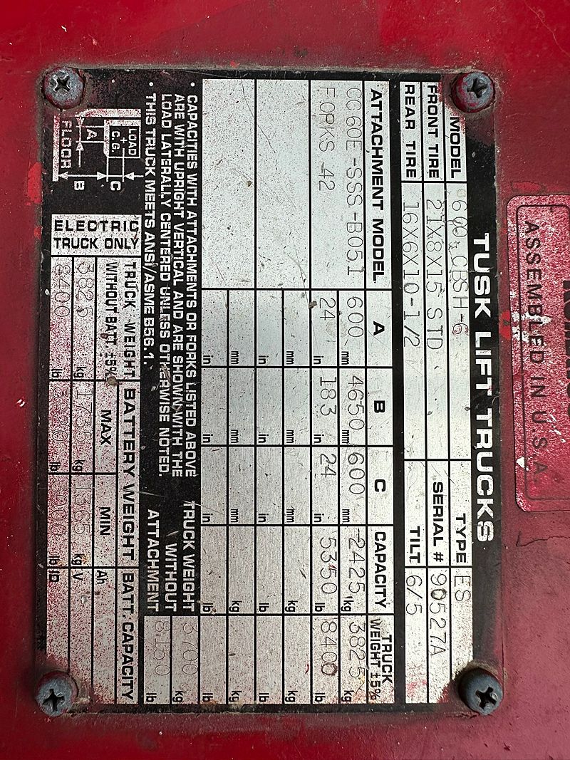 2006 TUSK 600 CBSH-6 (For Sale) | Forklift | #CJJ90527A
