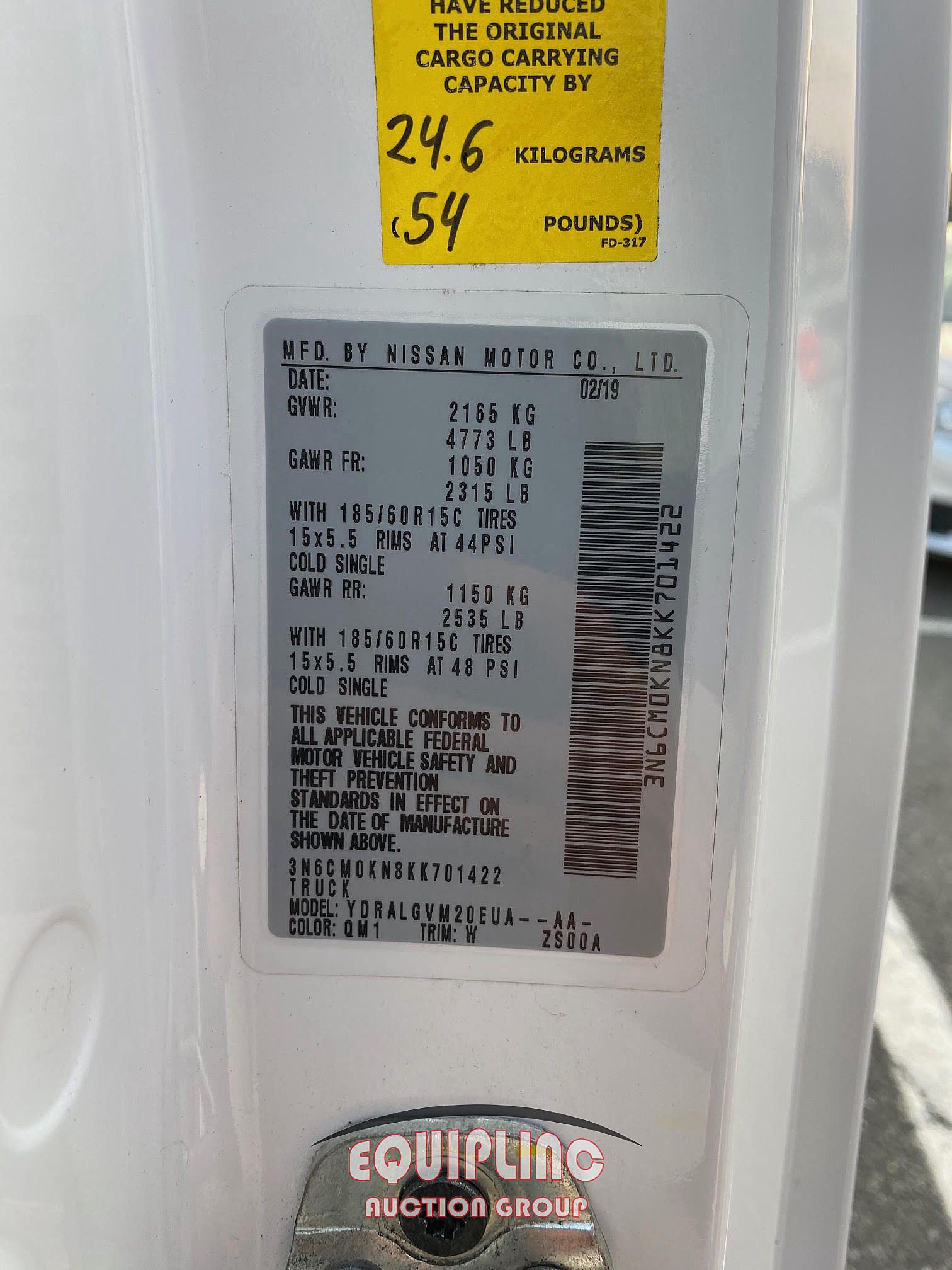 2019 Nissan NV200 For Sale | Van | #QL701422