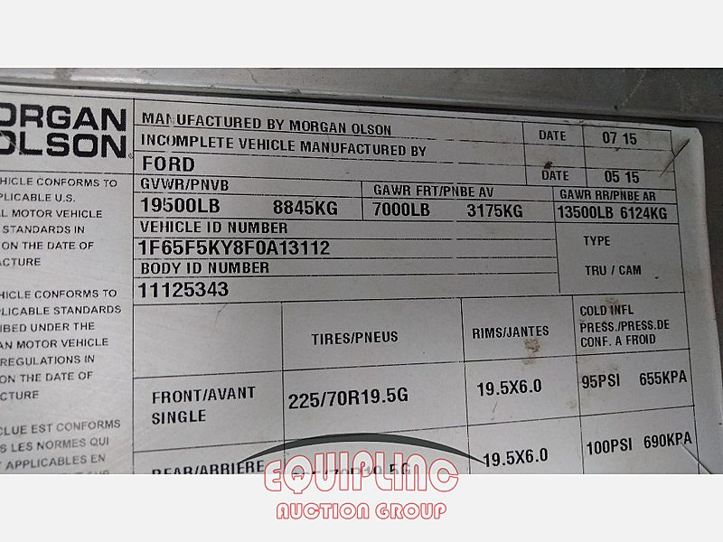 2015 Ford STEP VAN For Sale | Step Van | #EVGA13112