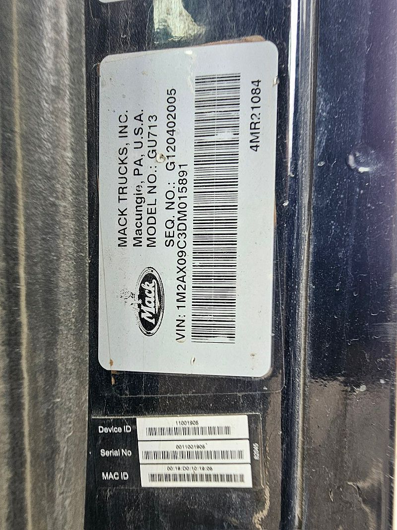 2013 Mack Granite GU712 For Sale | Dump Truck | #254342