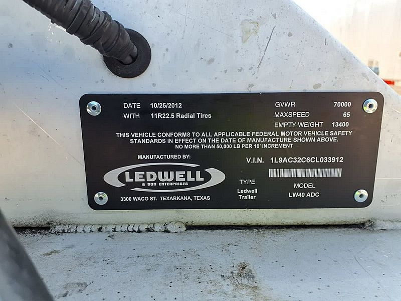 2012 LEDWELL 40' BULK FEED For Sale | Day Cab | #507845