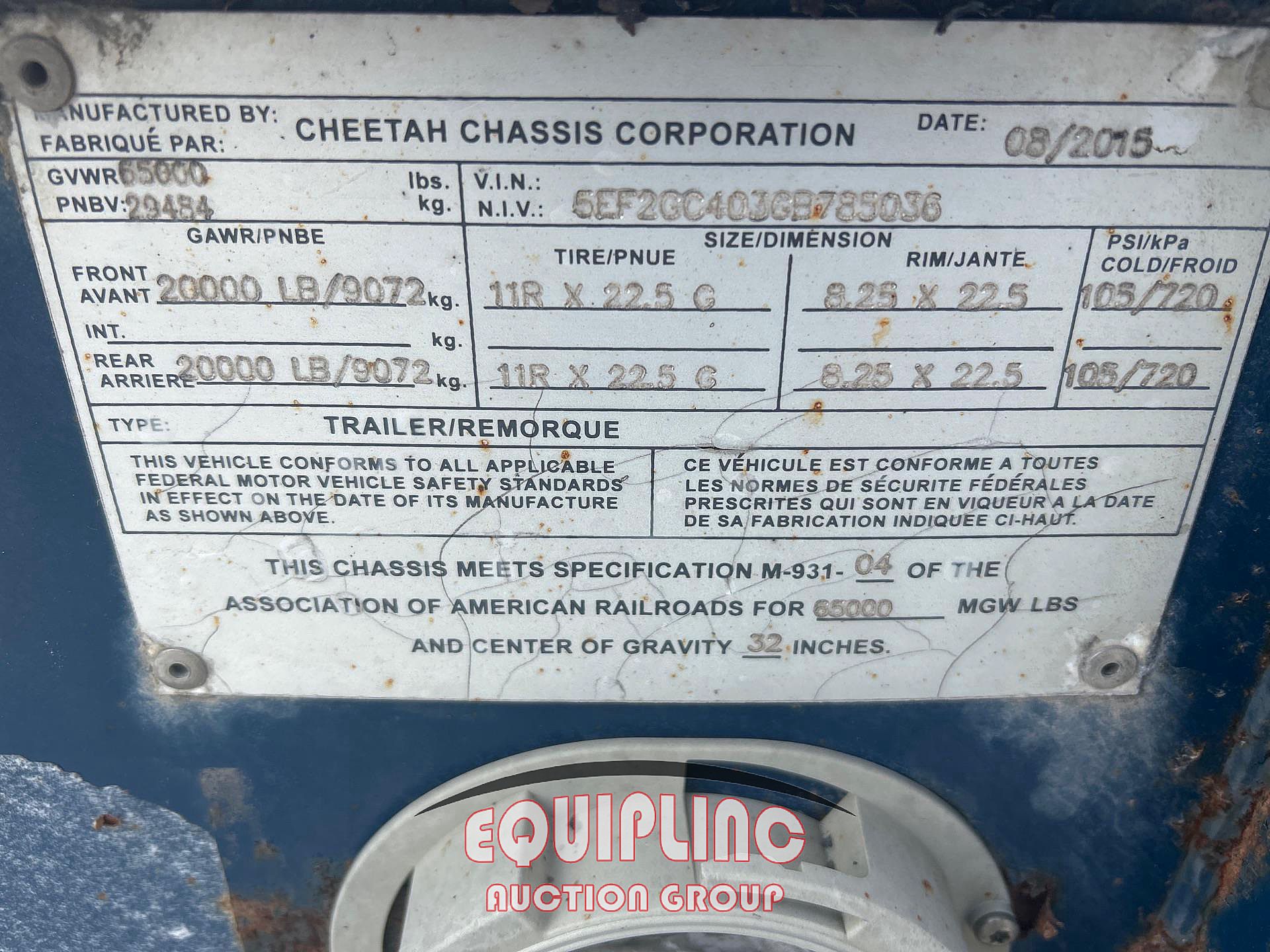 2016 CHEETAH CHASSIS CHEETAH CHASSIS For Sale | Container Chassis | # ...