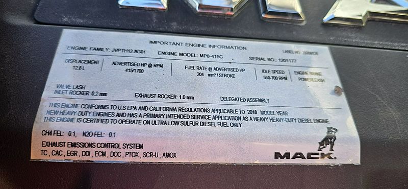 2019 Mack Anthem AN64T M742 For Sale | Day Cab | # 03MU003392